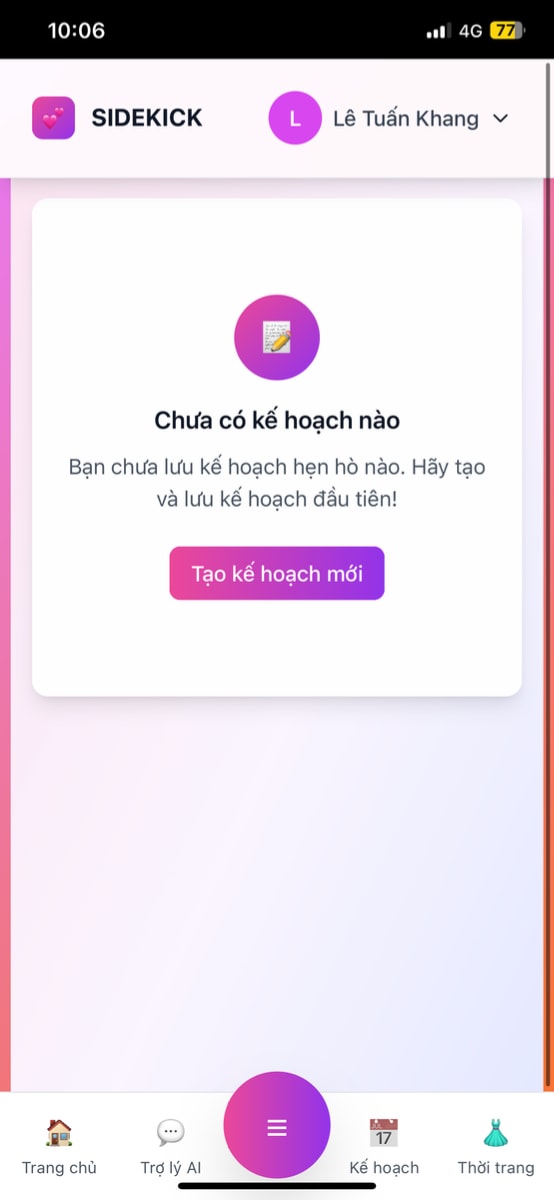 SIDEKICK Companion - Trợ lý hẹn hò | Unikorn.vn